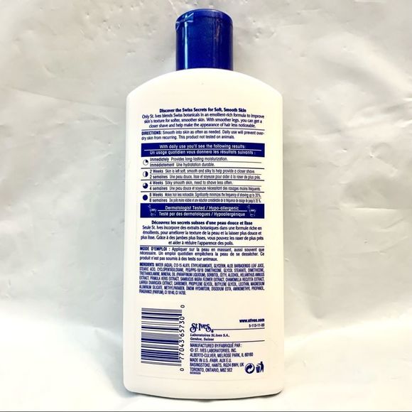 St Ives | Bath & Body | St Ives Smooth Legs Shave Minimizing ...